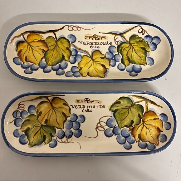 Dining | Vintage Chile Handpainted Ceramic Side Plates Signed By Artist ...